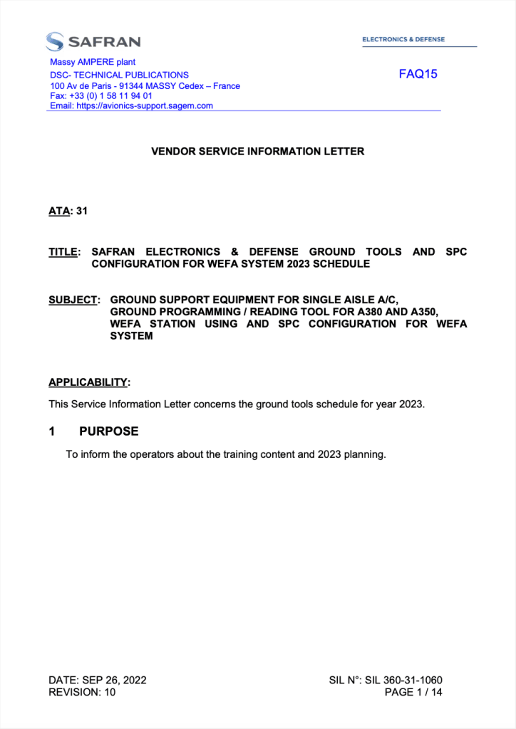 My trainings - Safran Electronics & Defense
